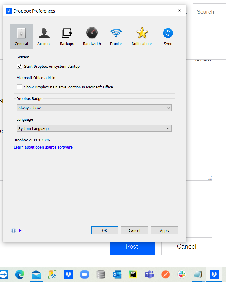 Dropbox app opens file explorer | The Dropbox Community