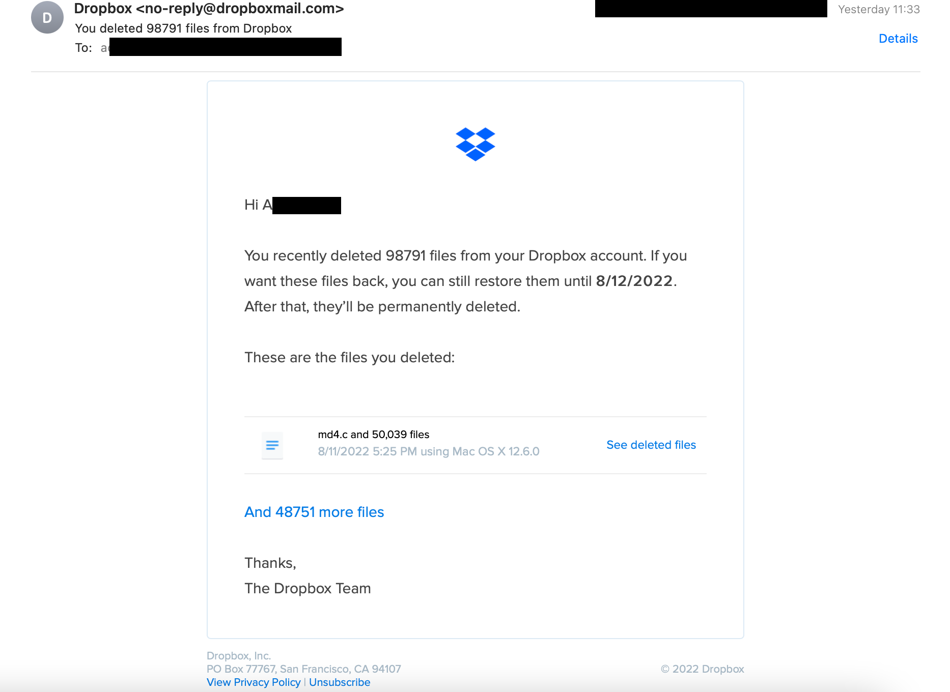 SCAM Warning | The Dropbox Community