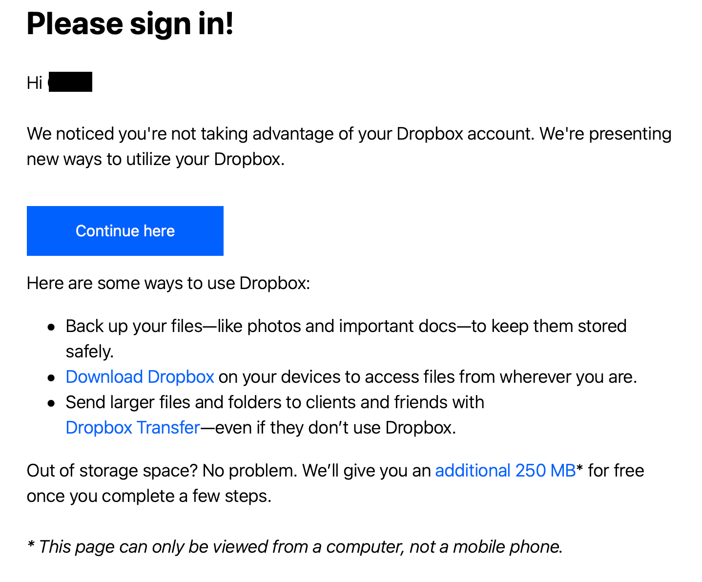 Identify Spam Email? | The Dropbox Community