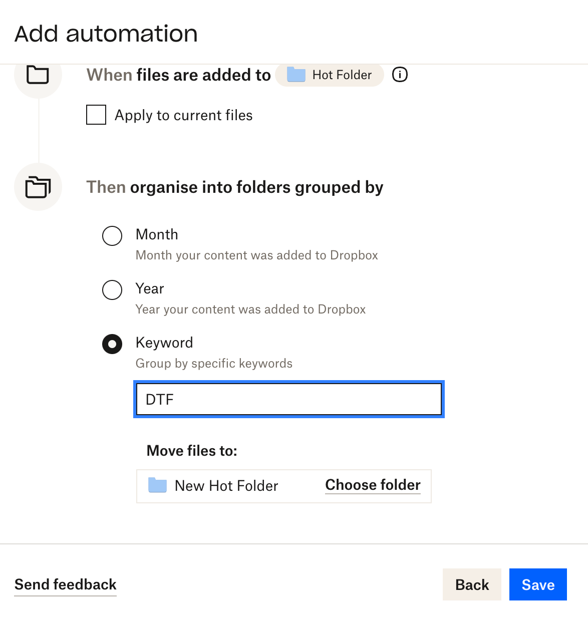 Automatically move files based on file name possible? | The Dropbox Community