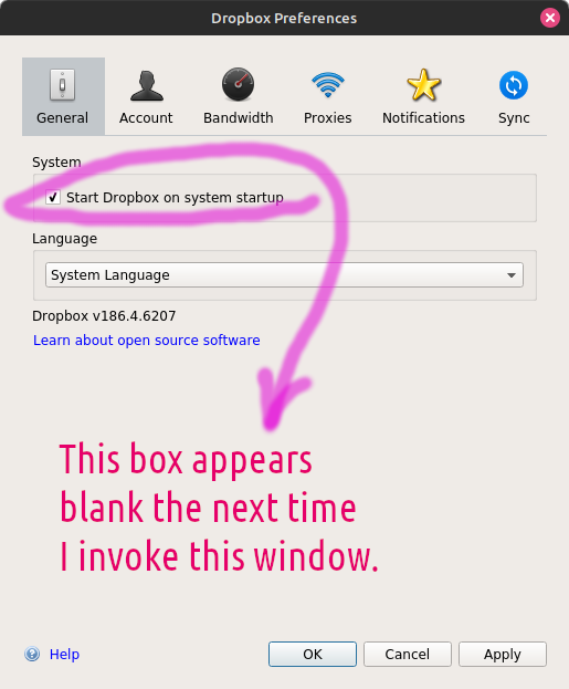 Dropbox does not start on system startup (Linux Mint) | The Dropbox Community