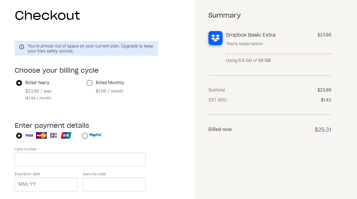 Basic Extra Promo $1.99 is this 50GB + Current Free Storage? | The Dropbox Community