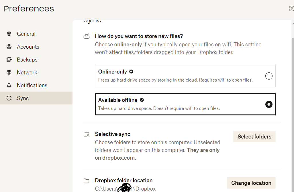 Moving Dropbox files to a "D" drive on Windows 11. | The Dropbox Community