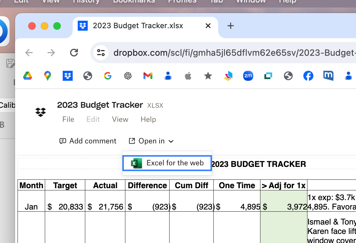 No longer to open a file in Excel | The Dropbox Community