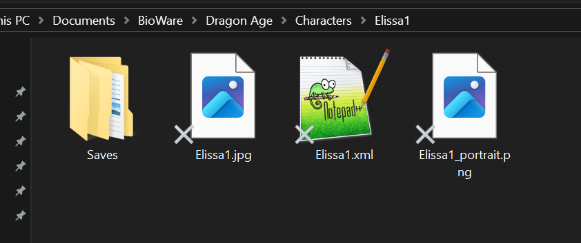 I see a grey X next to my Windows files and they can't be opened after ...