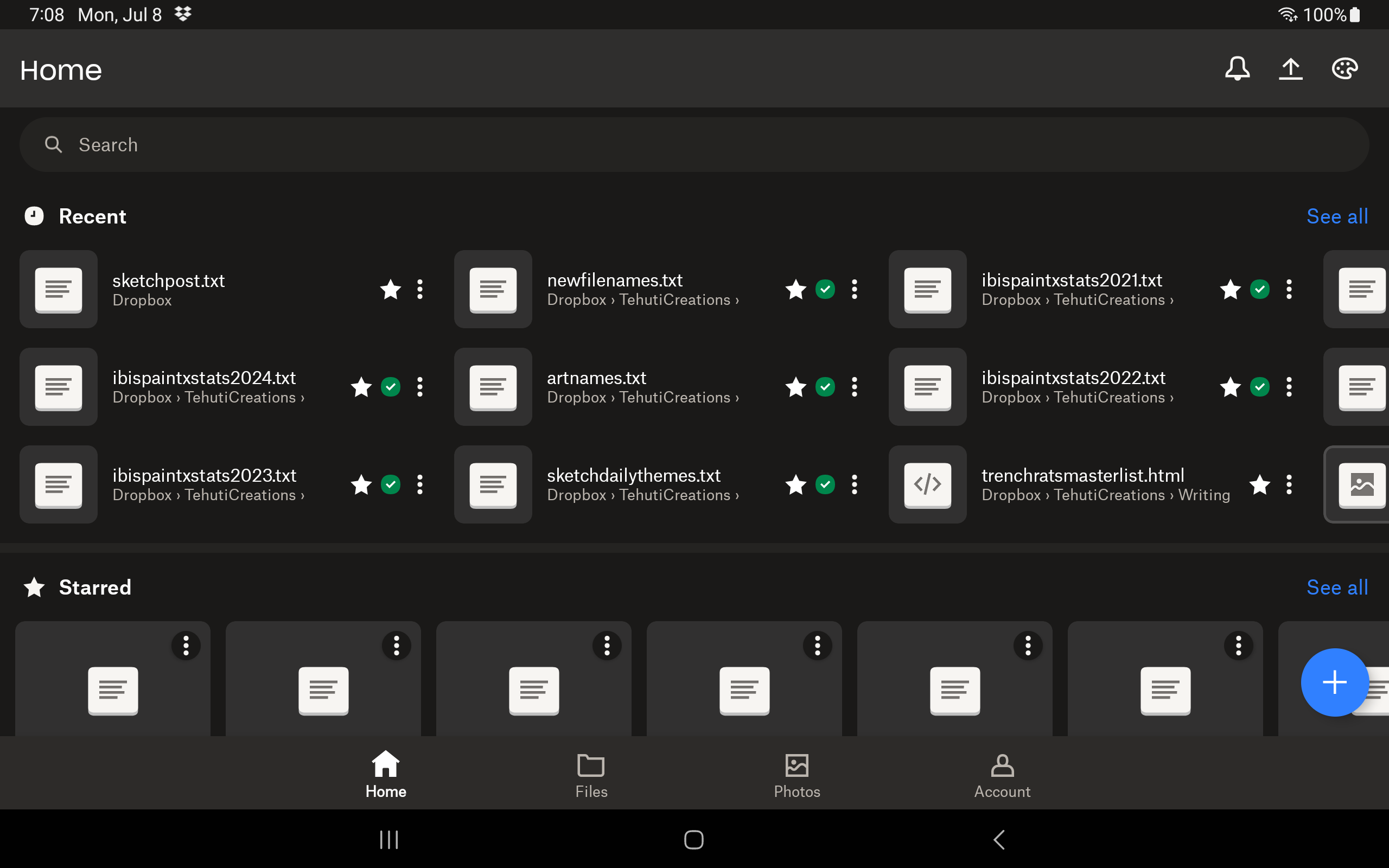 App sidebar gone out of the blue on Android? | The Dropbox Community