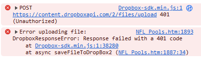 Using javascript to upload file to Dropbox | The Dropbox Community